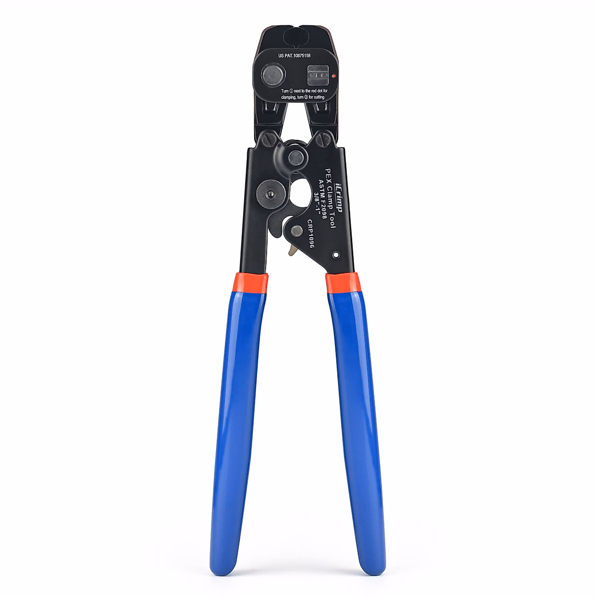 iCRIMP Ratchet PEX Cinch&Remove Tool for 3/8 to 1-inch Stainless Steel Clamps-work with ASTM F2098 and Non 2098 Single Ear Hose Clamps