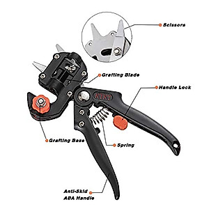 KTKT Grafting Tool Kit, Garden Pruner Tools, Perfect for Fruit Trees Grafting, Including Grafting Tapes, Grafting Knife & Replacement Blades