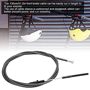 Brake Cable Kit, 130cm/51.2in Waterproof Front Brake Cable Compatible for Ninebot G30 Series Electric Scooter