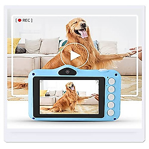 TOUMENY HD Dual Camera Mini Camera, Record Life Digital Camera, 1080P Front and Rear Dual Camera 2000W Pixels