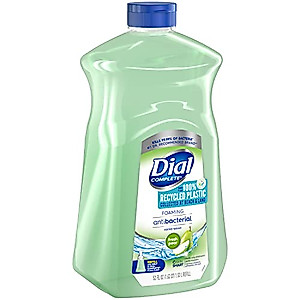 Dial Complete Antibacterial Foaming Hand Soap Refill, Fresh Pear, 52 fl oz