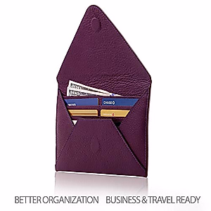 Otto Angelino Slim Genuine Leather Wallet Clutch - Multiple Slots Money, ID, Cards, Smartphone, RFID Blocking - Unisex