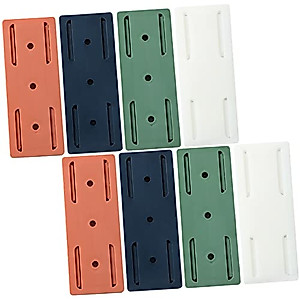 SECFOU 32 pcs Power Strip Holder Hanging Power Strip Rack Plug-in Socket Fixer Wall Cable Management pedidos Under Desk Power Strip Flat Bracket Power Strip Mount Router Plastic Adhesive