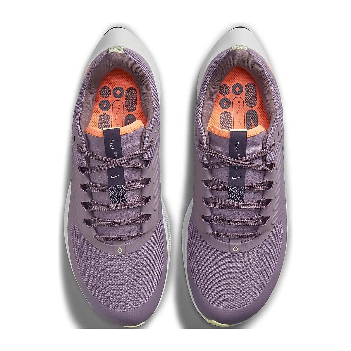 Nike Women's Pegasus 38 Shield Running Shoes, Purple Smoke/Cave Purple, 12