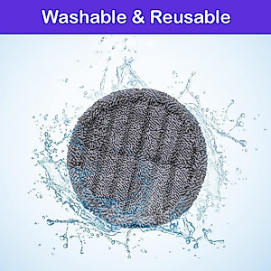 SCREENTRONICS Electric Mop Head with Removable Water Tank Attachment Compatible Replacement for Dyson V7 V8 V10 V11 Vacuum Cleaner (6 Reusable Mop Pads, Cup and Trigger Lock)