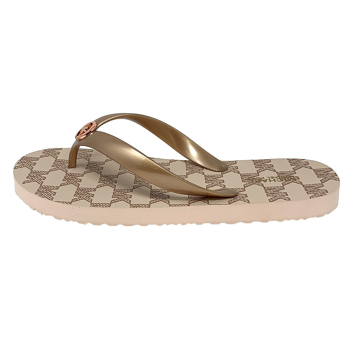 Michael Kors Flip-Flop Stripe EVA (Soft Pink/Rose Gold, us_footwear_size_system, adult, women, numeric, medium, numeric_11)