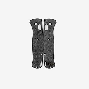 Flytanium Crossfade Carbon Fiber Knife Handle Scales Compatible with Benchmade Bugout 535 EDC Knife (Basket Weave)