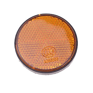 Veemoon Bike Front and Rear Reflectors Handlebar Reflector 2pcs 6mm Bicycle Seatpost Safety Warning Reflectors for Cycling Accessories Orange
