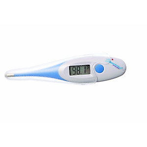 Dreambaby Clinical Digital Oral Thermometer - Accurate Temperature Reading in 30 seconds - With Fever Alert Sound Feature - Suitable for Infants, Toddlers & Adults - Blue - Model L318
