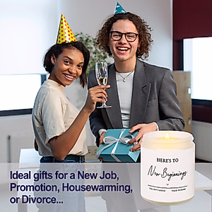 Niyewsor Scented Candle- New Beginnings Gifts for Women Men, Congratulations Gift, Divorce Gifts for Women, Wedding Gifts for Her Him, Housewarming/Farewell/Leaving Gifts for Coworker