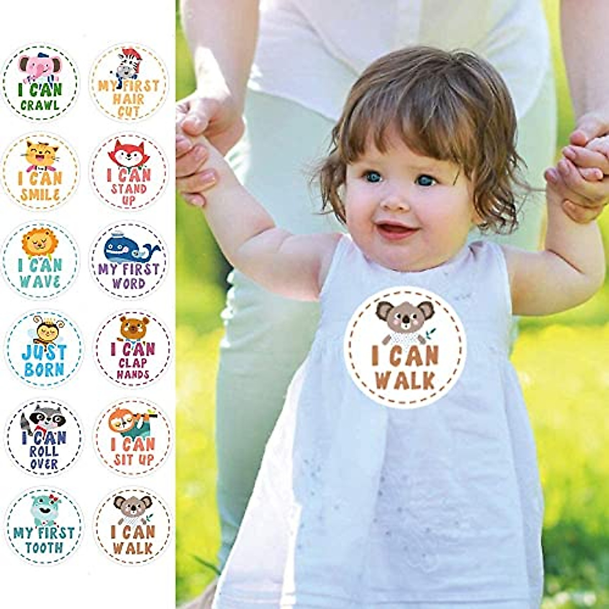 Baby Milestone Blanket - Cute Space Design Monthly Milestone Blanket for Baby Boy and Girl, Soft and Thick Flannel Material Wrapped with Milestone Stickers