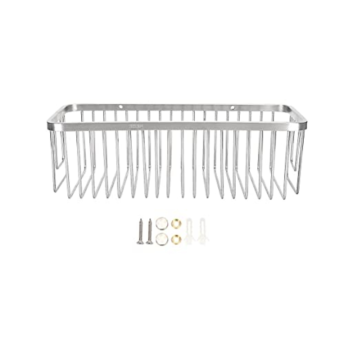 BKDFD Stainless Steel Shower Basket Wall Mounted Kichen Bathroom Shower Shelf Shampoo Holder Toiletries Organizer floating shelf