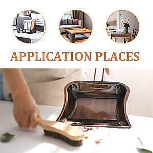 Tofficu Dust Pan Stainless Steel Dustpan Industrial Metal Dust Pan Decorative Dustpan for Household Cleaning Supply Cleaning Sweeping Kitchen