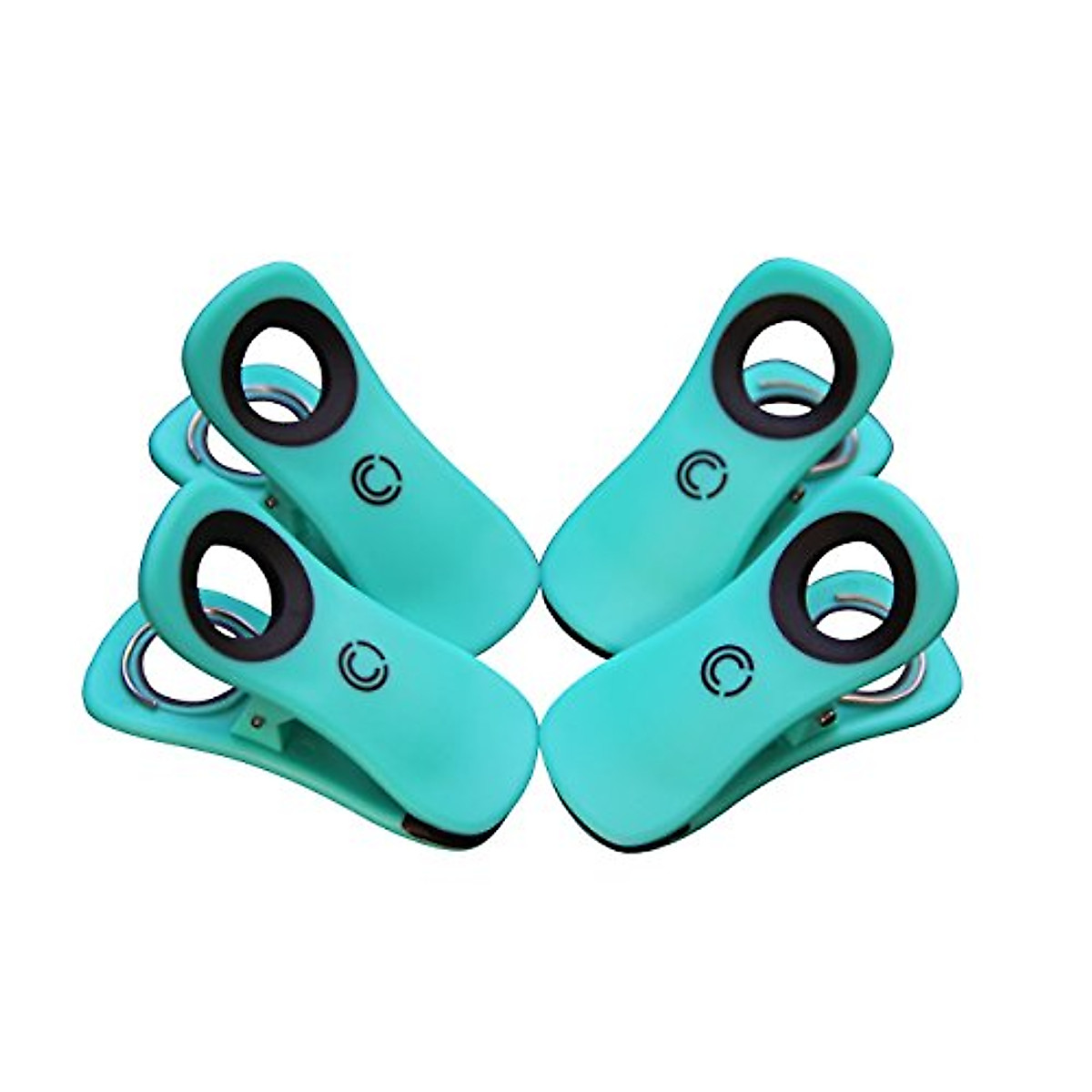 Beach Towel Clips for Pool Chairs, Beach Chairs and Cruise Ship are Vacation Essentials - 3” No Rust Stainless Steel, Premium Durability and Unmatched Quality Keeps Towel From Blowing Away (Turquoise)