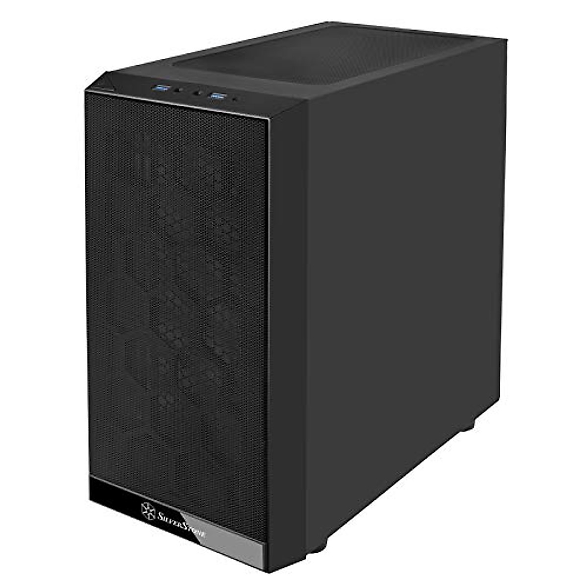 SilverStone Technology SST-PS15B-RGB Micro-ATX Computer Case with Tempered Glass and 2 X RGB Front Intake Fans PS15B-RGB