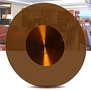 DOUKI 40In Tempered Glass Lazy Susan Turntable For Dining Table Swivel Serving Plate, Thick Tempered Glass Turntable Rotating Serving Tray Brown (Color : Brown, Size : 70cm(28inch))