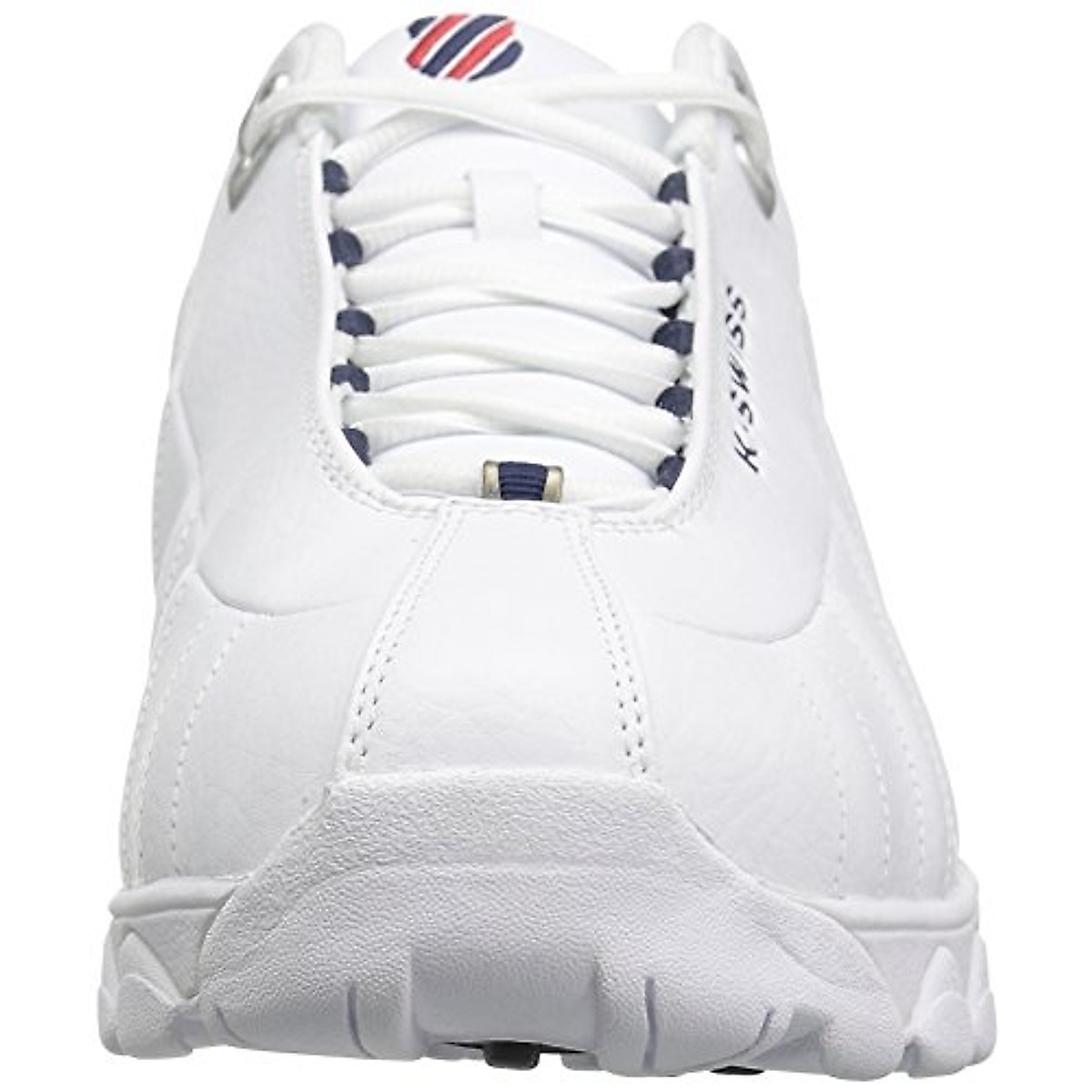 K-Swiss Men's ST329 CMF Sneaker, White/Navy/Red, 11.5 XW
