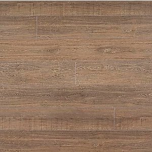 MSI Rutledge 20MIL Luxury Vinyl Flooring, Rigid Core Planks, LVT Tile, Click Lock Floating Floor, Waterproof LVT, Wood Grain Finish, Sample, Walnut Hill Brown