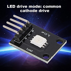 DAOKI 5 Pcs SMD LED Module 3 Color Light 5050 PWM RGB KY-009 for Arduino MCU Raspberry DIY Electronic Kit PCB Board with Dupont Cable