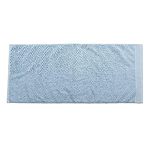 HYBIHYBI Face Towels 100% Cotton Loop Towel with Hanging Ring, Thick Super Absorbent Skincare Washcloths for Bath,Hand,Face,Spa and Gym 13.7 x 30.7 inches(2 Pack) (Light Blue)
