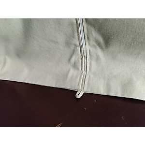 100% Cotton Canvas Garment Cover for Suits, Coats, Dresses; Travel Bag (Medium (24"x40"), Off-White)