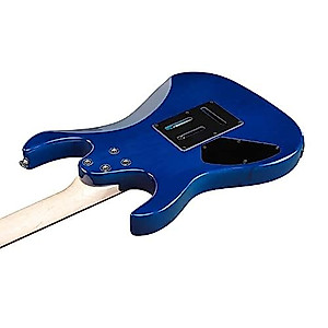 Ibanez 6 String Solid-Body Electric Guitar, Right, Blue (GRX70QATBB)
