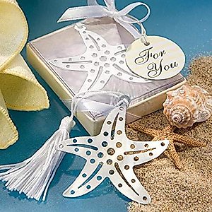 Creative Bookmark Souvenir Wedding Bookmark Favors Cross/Butterfly/Angel/Love Design Bookmark Favors Gift (96pcs, Starfish)