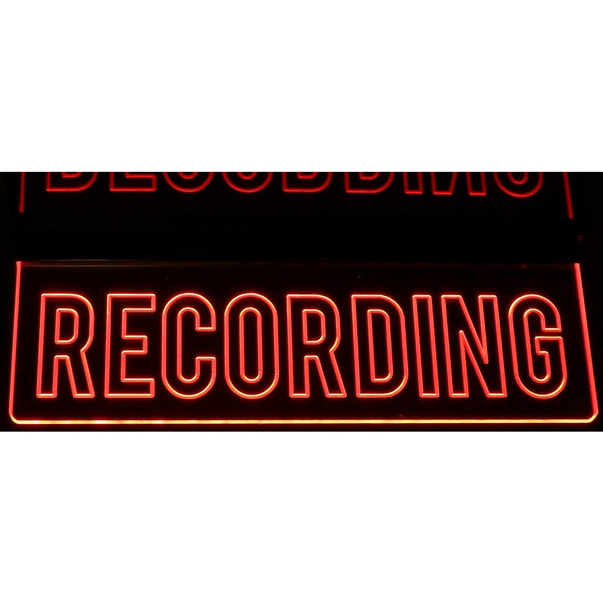 Recording Home Studio Court Room in Session Ceiling, Desk, or Flat to the Wall Mount Acrylic Lighted Edge Lit Sign Light Up Plaque Mirr 11"-21" 15-30 Leds 9 Foot Cord Made in the USA 10325 1363