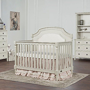 Evolur Julienne 5-in-1 Convertible Crib in Cloud, Greenguard Gold Certified , 55.5x31.2x51.5 Inch (Pack of 1)