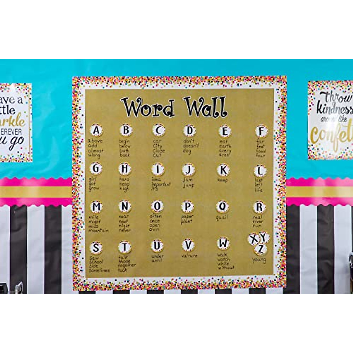 Confetti Circle Letters