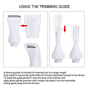 Electric Razor for Women,Painless 6 in 1 Womens Electric Face shavers for Body Hair Removal,depilacion for Brow,Nose,Legs,Underarms Bikini Area,Wet&Dry,Detachable Head Rechargeable pubic Hair Trimmer