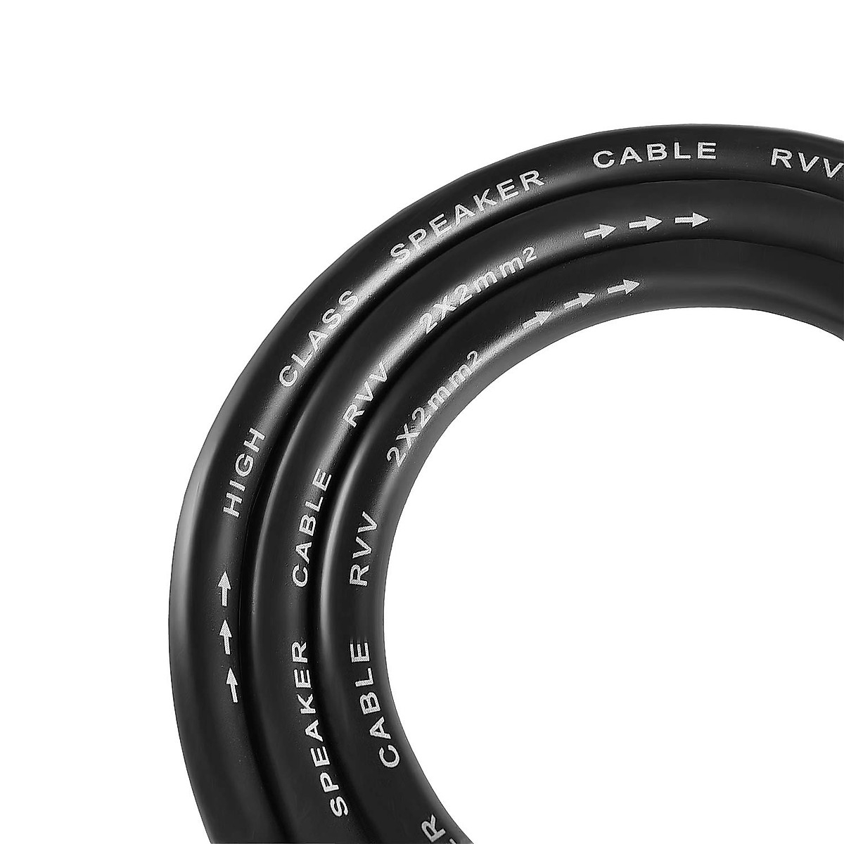 Yoico 2Pcs 100 Feet Professional Speakon to Speakon Cables Wire Speaker Audio Amplifier Cord 7mm with Twist Lock