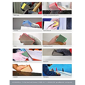 KGS PRO-PAD Diamond Hand Polishing pads (3 Pack, Combination set (grit 60, 200, 400))