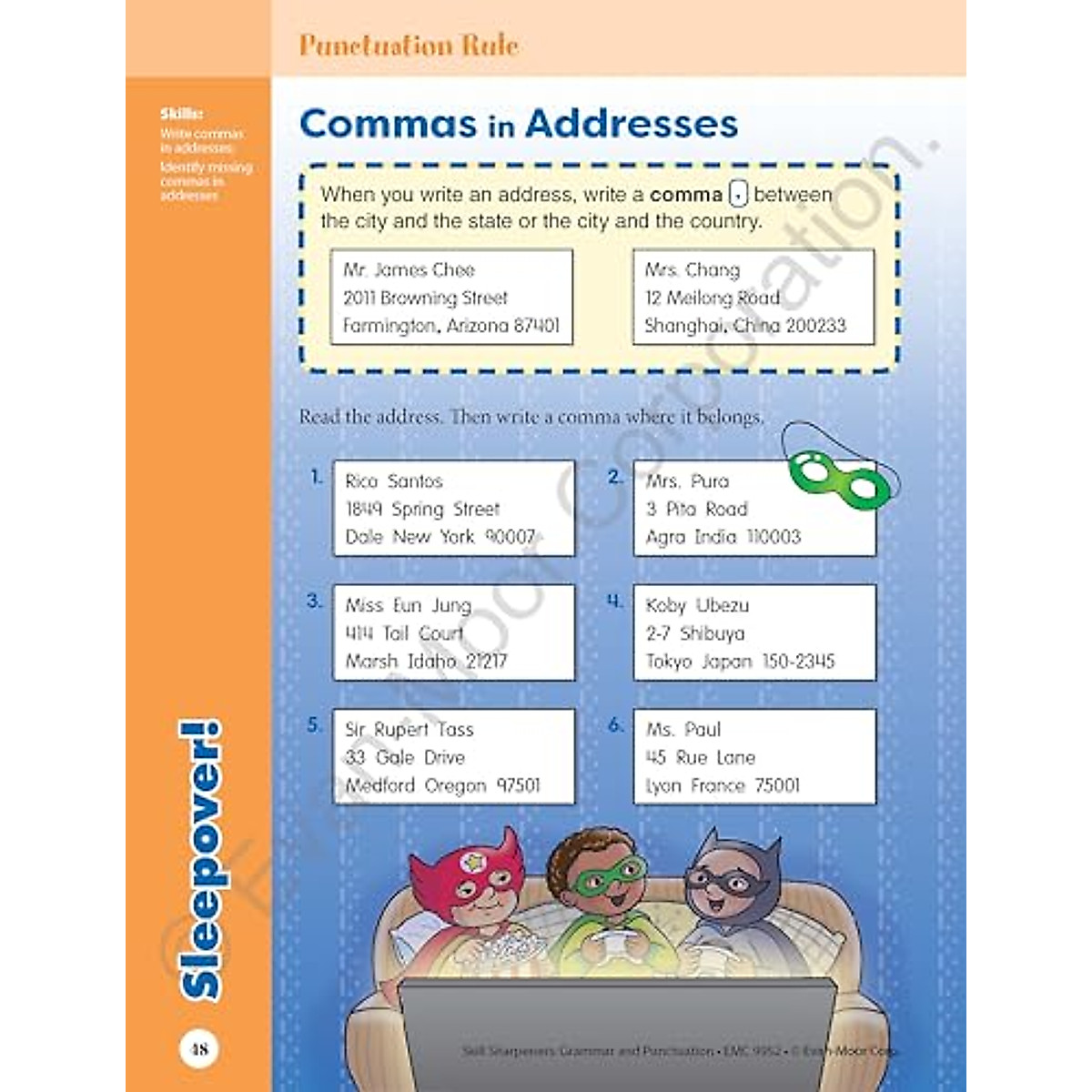 Evan-Moor Skill Sharpeners Grammar and Punctuation Workbook, Grade 2, Nouns, Verbs, Sentence Structure, Subject, Predicate, Language Handbook, Real-World Practice, Fun Activities, Homeschool, Practice