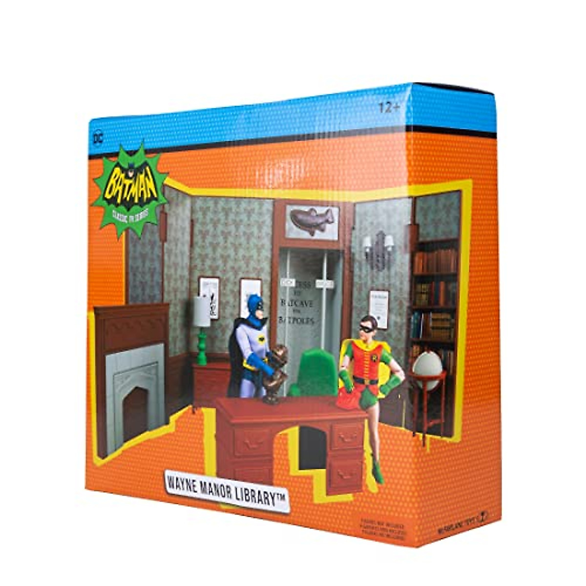 McFarlane Toys - DC Retro Wayne Manor Library (Batman 66') Playset