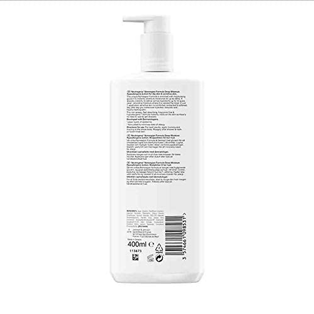 Neutrogena Norwegian Formula Deep Moisture Hypoallergenic Body Lotion For Dry Skin - (13.5oz or 400ml)