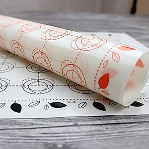 Heat-Resistant Silicone Macaron Baking Mat, Oven Non Stick Baking Tools, For Cake Tools Pastry Sheet Macaron Baking Mat(L red)