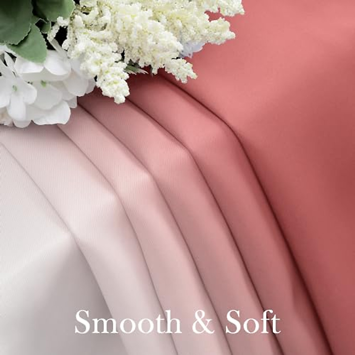 HOMEIDEAS Coral Pink Ombre Blackout Curtains 52 X 84 Inch Length Gradient Room Darkening Thermal Insulated Energy Saving Grommet 2 Panels Window Drapes for Living Room, Bedroom