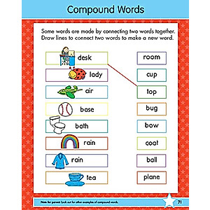 First Grade Big Workbook Ages 6 - 7: 220+ Activities, Phonics, Spelling, Reading, Language Arts, Math, Space, Measurement and Time (Gold Stars Series)