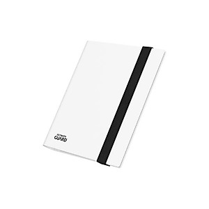 Ultimate Guard Flexxfolio | Trading Card Binder with 4 Side-Loading Pockets per Page | Up to 160 Cards | White, Sturdy Card Collection Album designed for Double-Sleeved TCG Cards