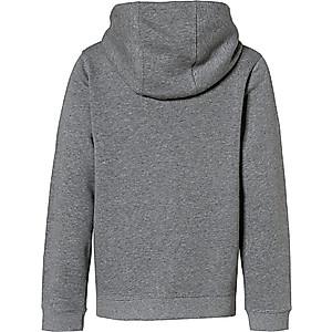 NIKE Boy's Nsw Club Full Zip Hoodie, Carbon Heather/Smoke Grey/White, Medium