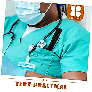 Gatuida Medical Pen Light Pen with Light Nursing Light Doctor Pen for Diagnose Aluminum Alloy Black