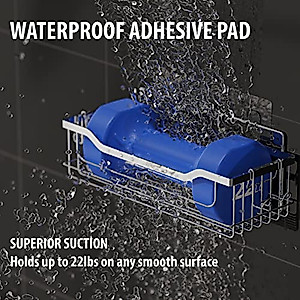 Temste Shower Caddy, Stainless Steel Bathroom Shower Organizer with Adhesive Hooks, Rustproof Shower Shelves for Inside Shower, Shower Storage for Bathroom, Shower Rack - 2 Pack