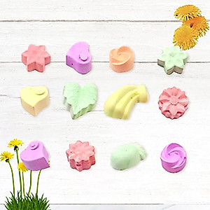 TEHAUX 12pcs Hamster Chew Toy Teeth Grinding Lava Block Calcium Stone for Chinchilla Rabbits Rats Mouse Squirrels (Random Style)