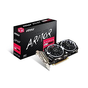 MSI Gaming Radeon RX 570 256-bit 8GB GDRR5 DirectX 12 VR Ready CFX Graphcis Card (RX 570 ARMOR 8G OC)