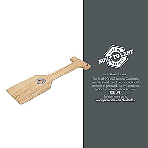 PICNIC TIME NFL Green Bay Packers Hardwood BBQ Grill Scraper with Bottle Opener, (Parawood)