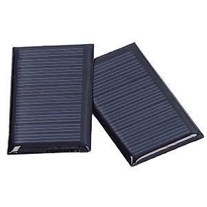 Pokerty9 Small Solar Cells,Solar Panel 300mA 0.15W 5V Weather Resistant Polysilicon for DIY Projects,Pokerty9YKD