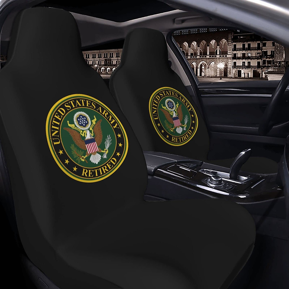 OSUKI Army Retired Car Seat Covers, Universal Fit for Auto Truck Van SUV, Easy Install