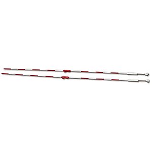Tandem Sport Clamp-On Volleyball Net Antennae - Essential Volleyball Equipment - 2 Red & White Volleyball Antenna - Volleyball Referee Equipment - Volleyball Net Poles - Fits 36" & 1 Meter Nets