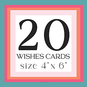 Paper Clever Party Yellow Elephant Wishes for Baby Shower Advice and Wish Cards Parents Keepsake Activity Gender Reveal Wishing Well Birthday Memory Ideas Pack of 20 4x6 Set